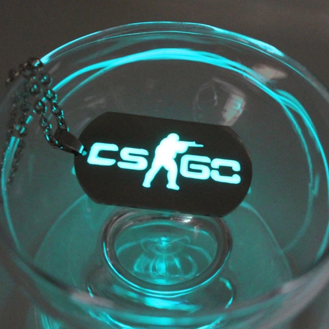 Counter Strike Token Glow in the Dark Necklace - Etsy