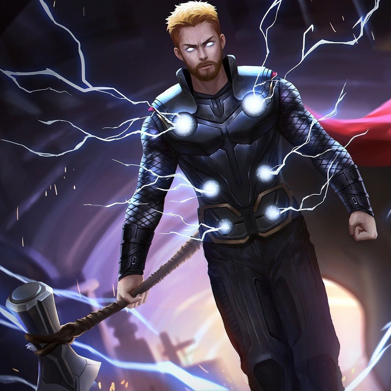 Thor Ax Hammer Avengers Endgame War Keychain - Etsy