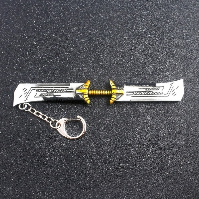 Endgame Thanos Weapon Double-sided Sword Keychain - Etsy