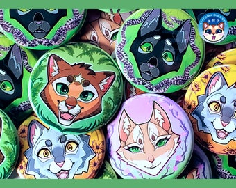 Warrior Cats Button - Etsy