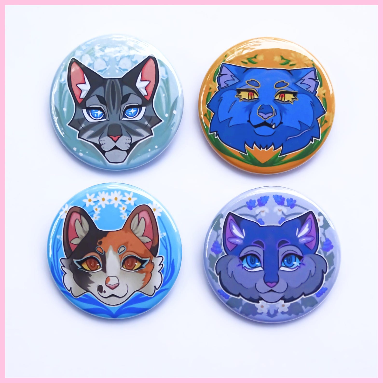 War Cats Button Pack - Medicine Cats - Cinderpelt, Yellowfang ...
