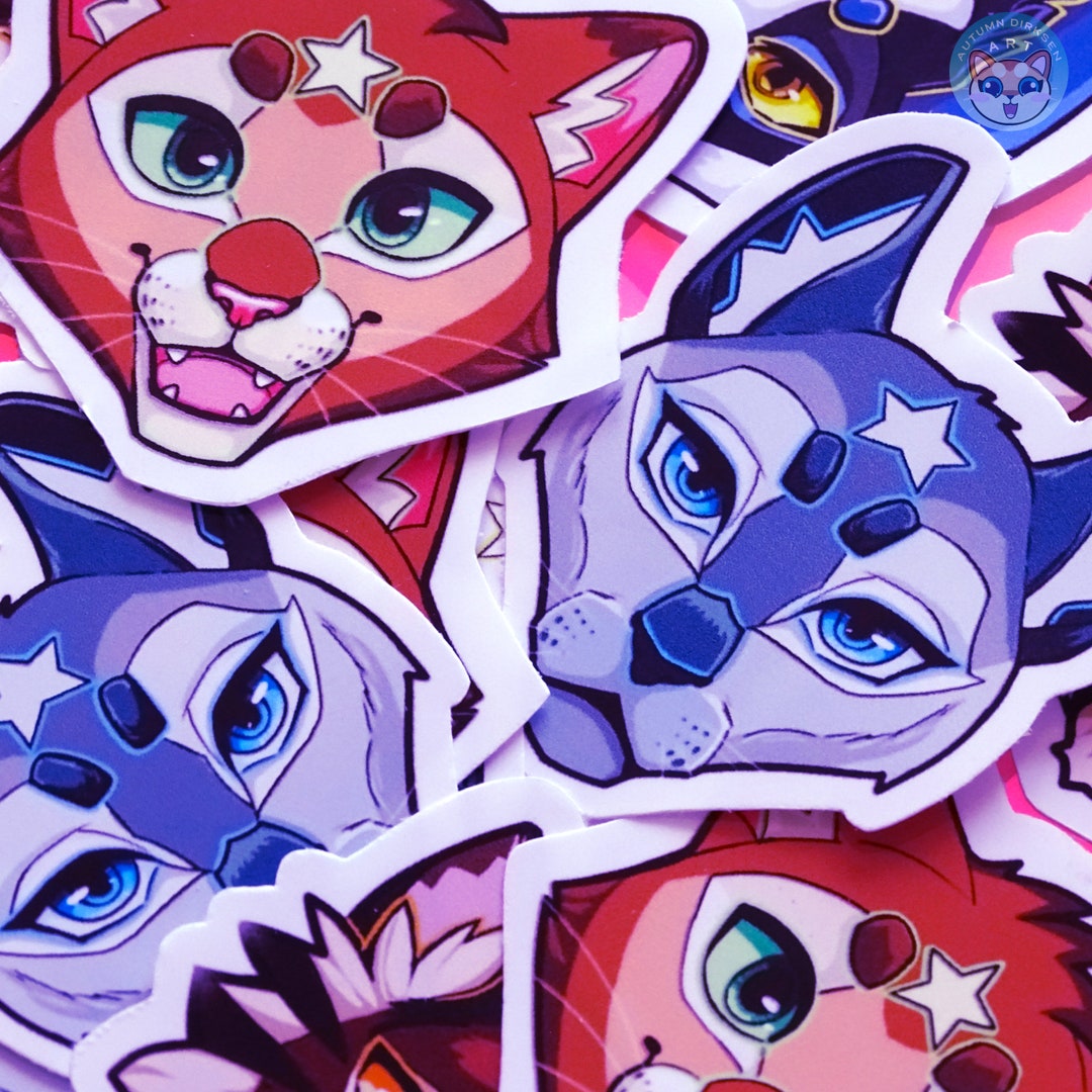 War Cats Art Stickers : Bluestar, Firestar, Sandstorm, Tallstar ...