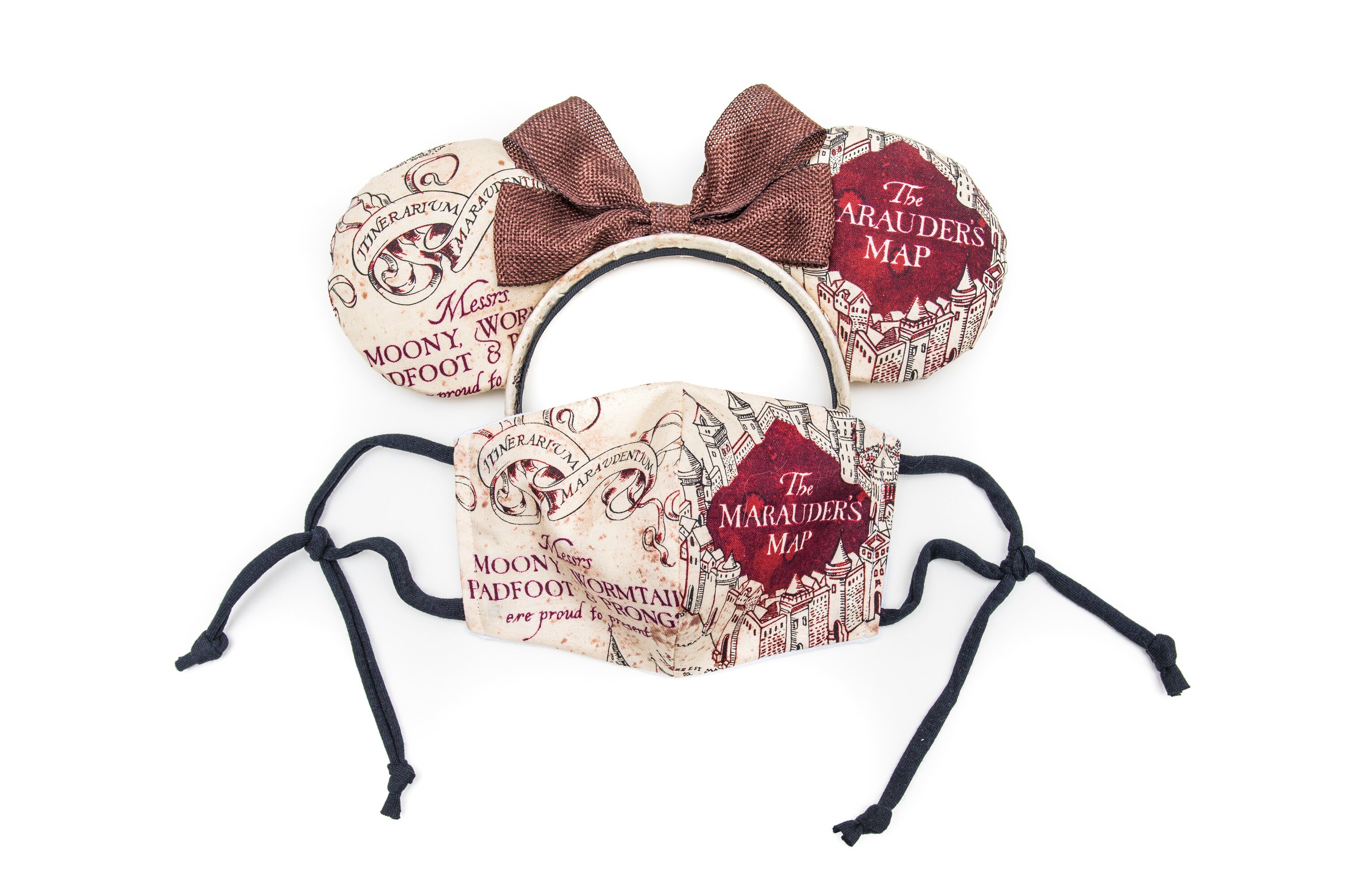 Marauders Map Inspired Face Covering - Mask Only or Matching Bundle - Etsy