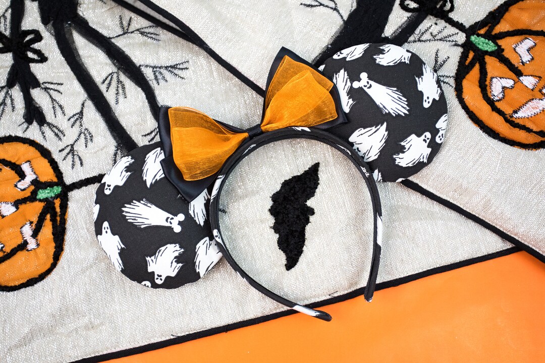 Mouse Ear Ghost Minnie Ears - Halloween Mouse Ears - Etsy