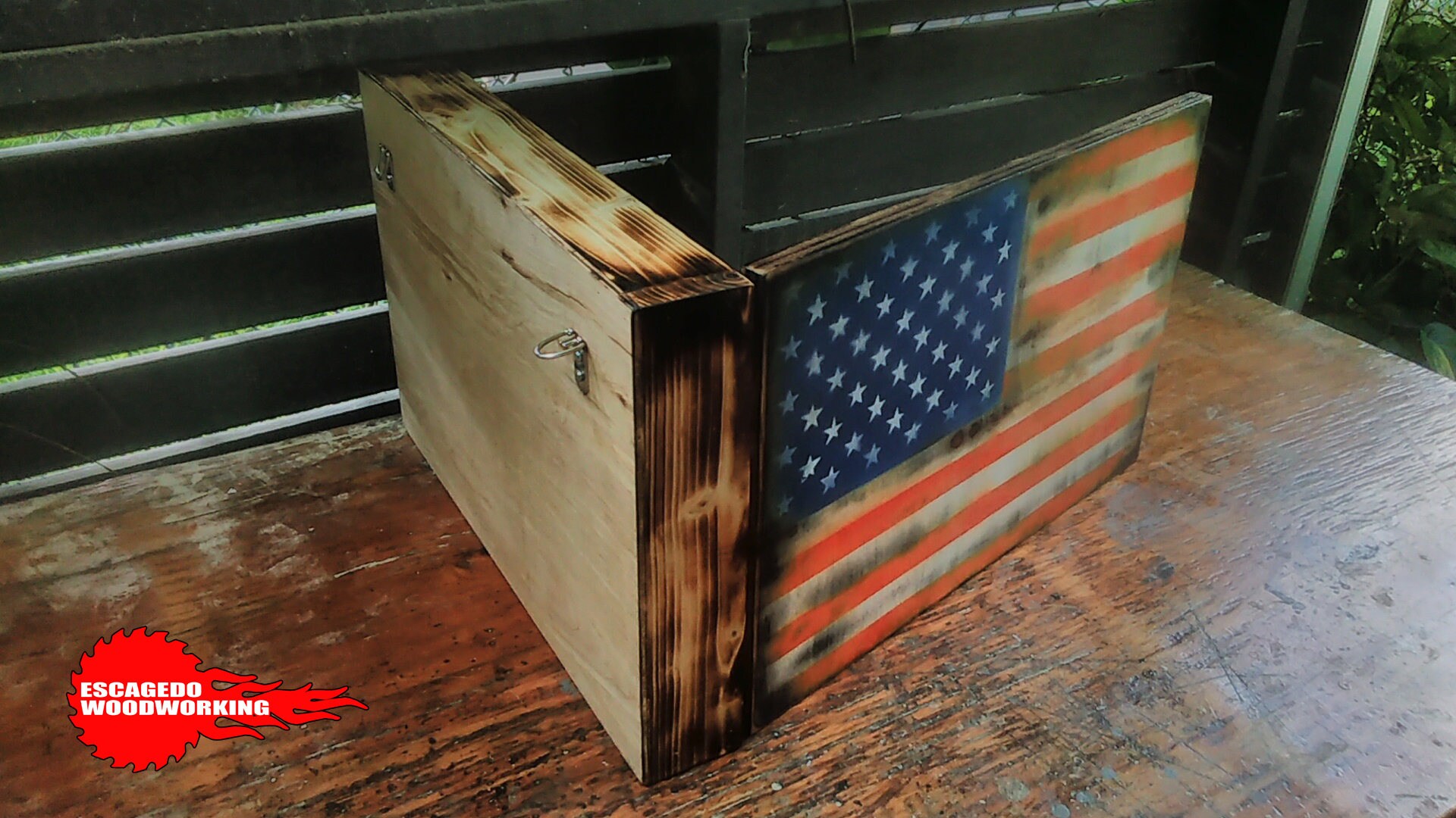 American Flag, Wall Cabinet, Compact, Concealed, Secret Compartment ...