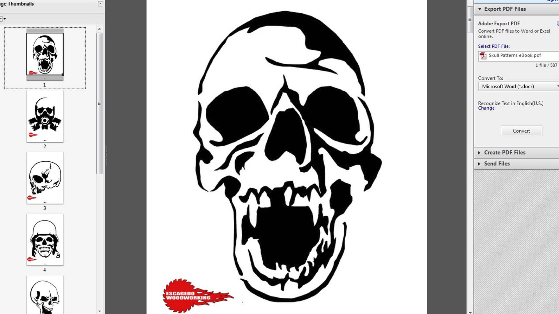 9 Skull Patterns, Scroll Saw, Woodworking, Stencils, Crafts. Ebook, Pdf ...