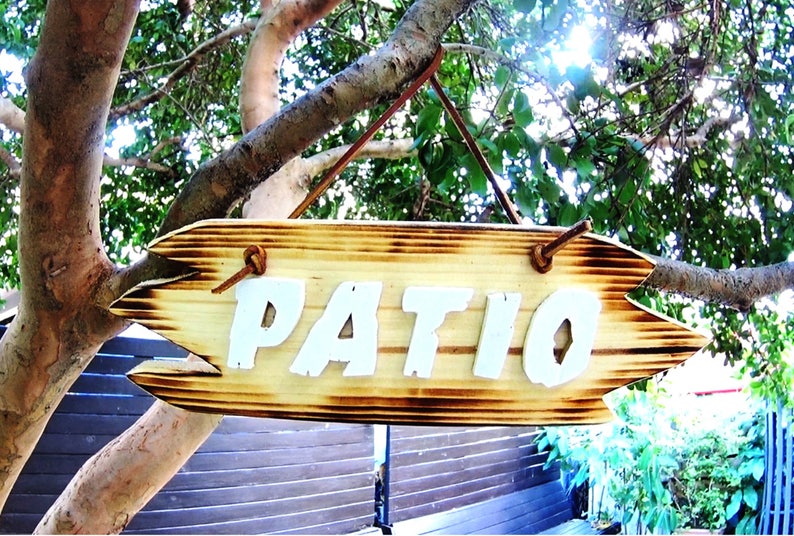 Scroll Saw Pattern Template Patio Sign Raised Letters Woodworking ...