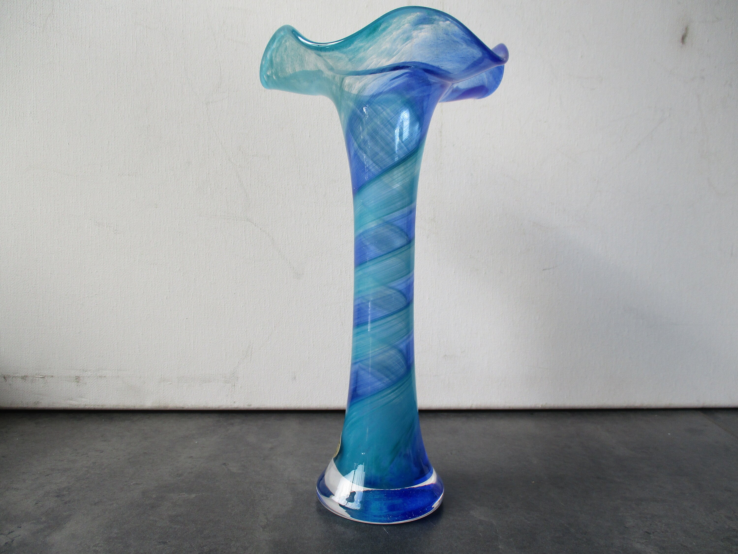 A Crystal Vase, Cool, by Peter Kaspar, German Crystal Glass, With ...
