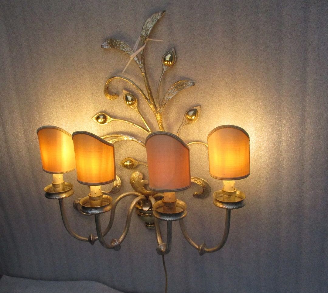 Hans Möller, Monumental Wall Lamp, 1960 Hans Möller, Hand Made, Germany ...