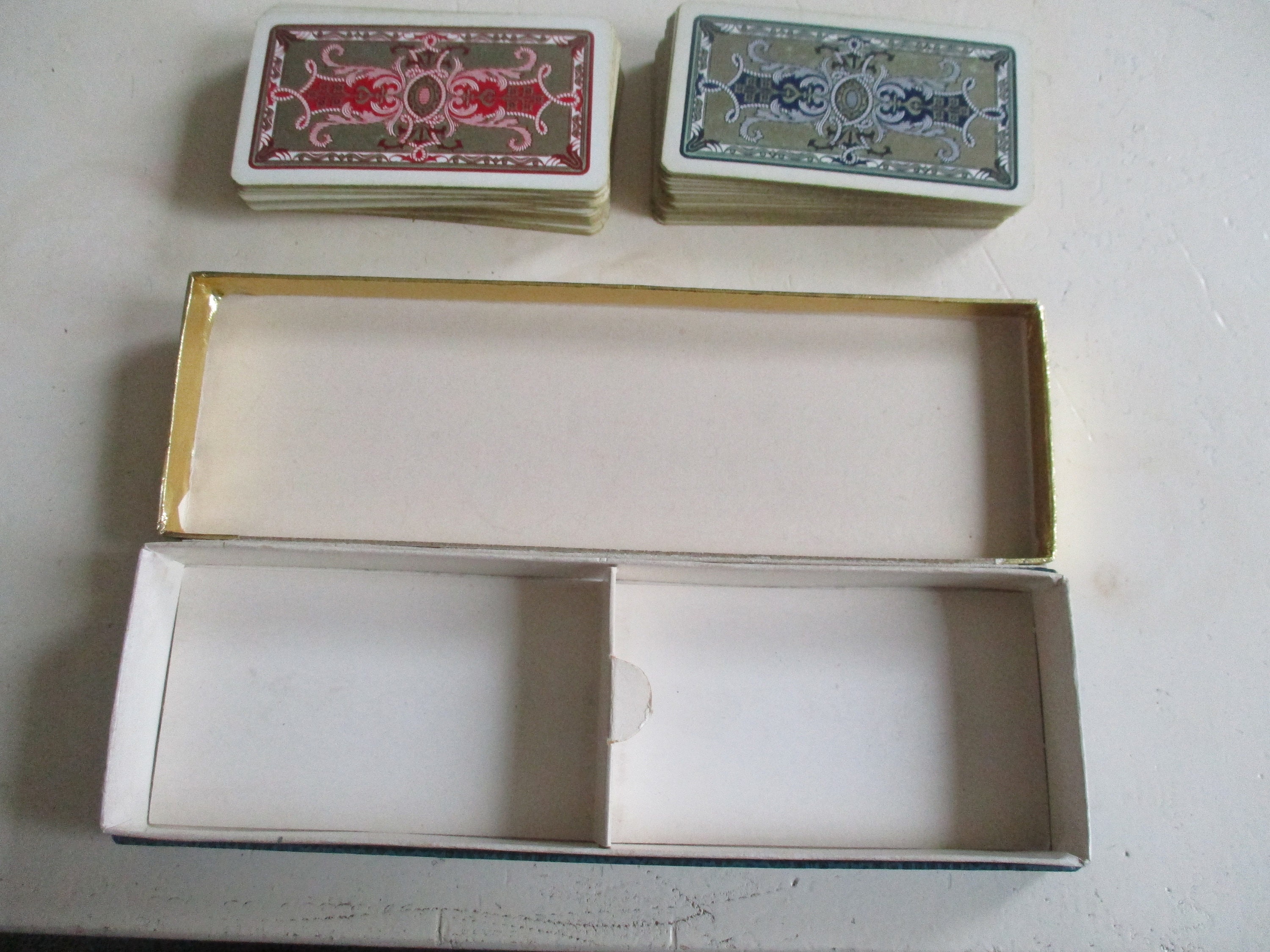 2 Antique Patience Card Games in Luxury Box Ferd-piatnik & - Etsy