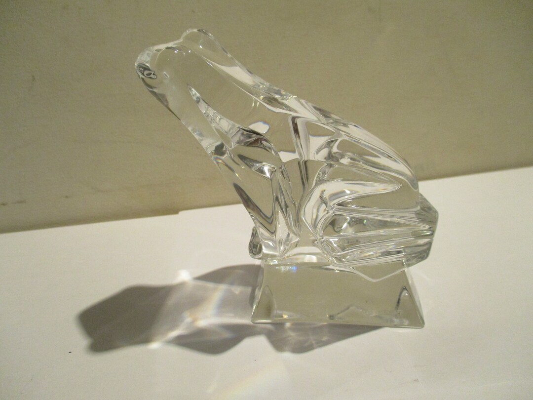 Crystal Object of a Frog, Gem JG Durant, France. - Etsy