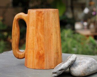 Wooden beer mug | Etsy
