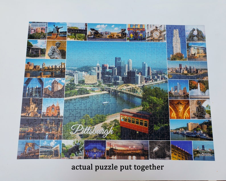 Pittsburgh Collage Puzzle 672 Pieces Pittsburgh Jigsaw - Etsy