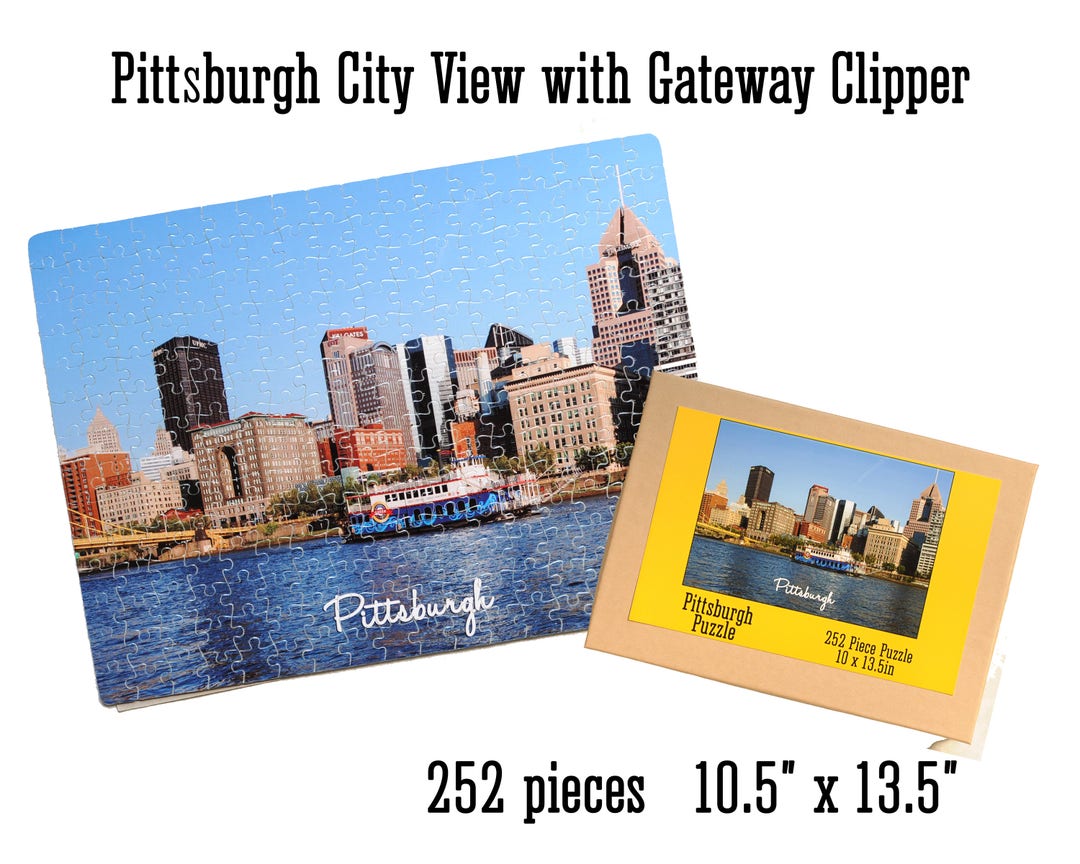 Pittsburgh City View With Gateway Clipper Puzzle - 252 Piece Puzzle - Etsy