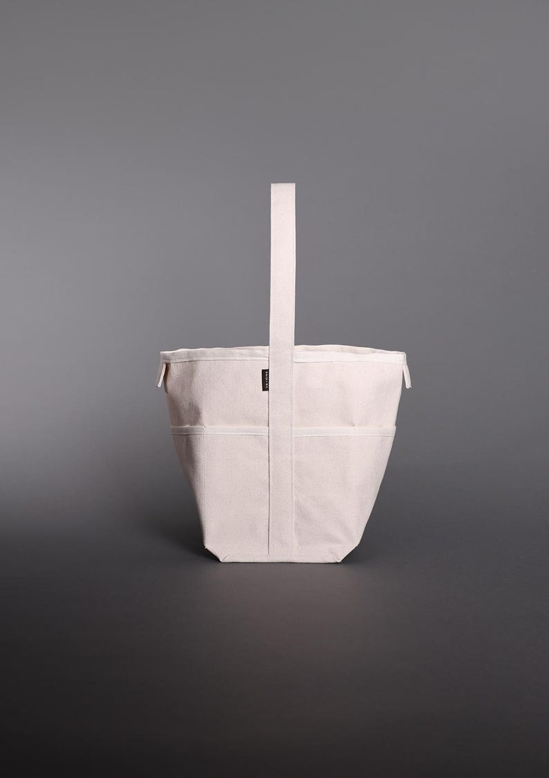Reversible Canvas Bucket-style Shoulder Bag, 6 Pockets - Etsy