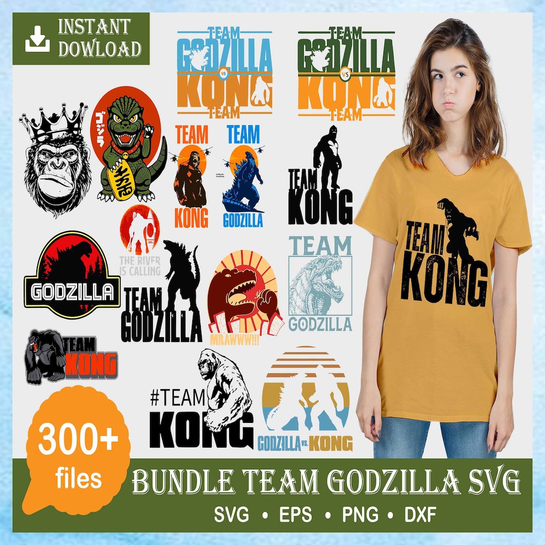 Best Bundle Godzilla Svg, High Quality Godzilla Png, Kong Svg for ...