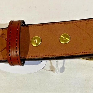 Men's Genuine Leather Ranger Style Belt Amish Hand Crafted in the USA ...