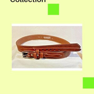 Men's Genuine Sedona Hot Dipped Leather Ranger Style Belt Amish Crafted ...