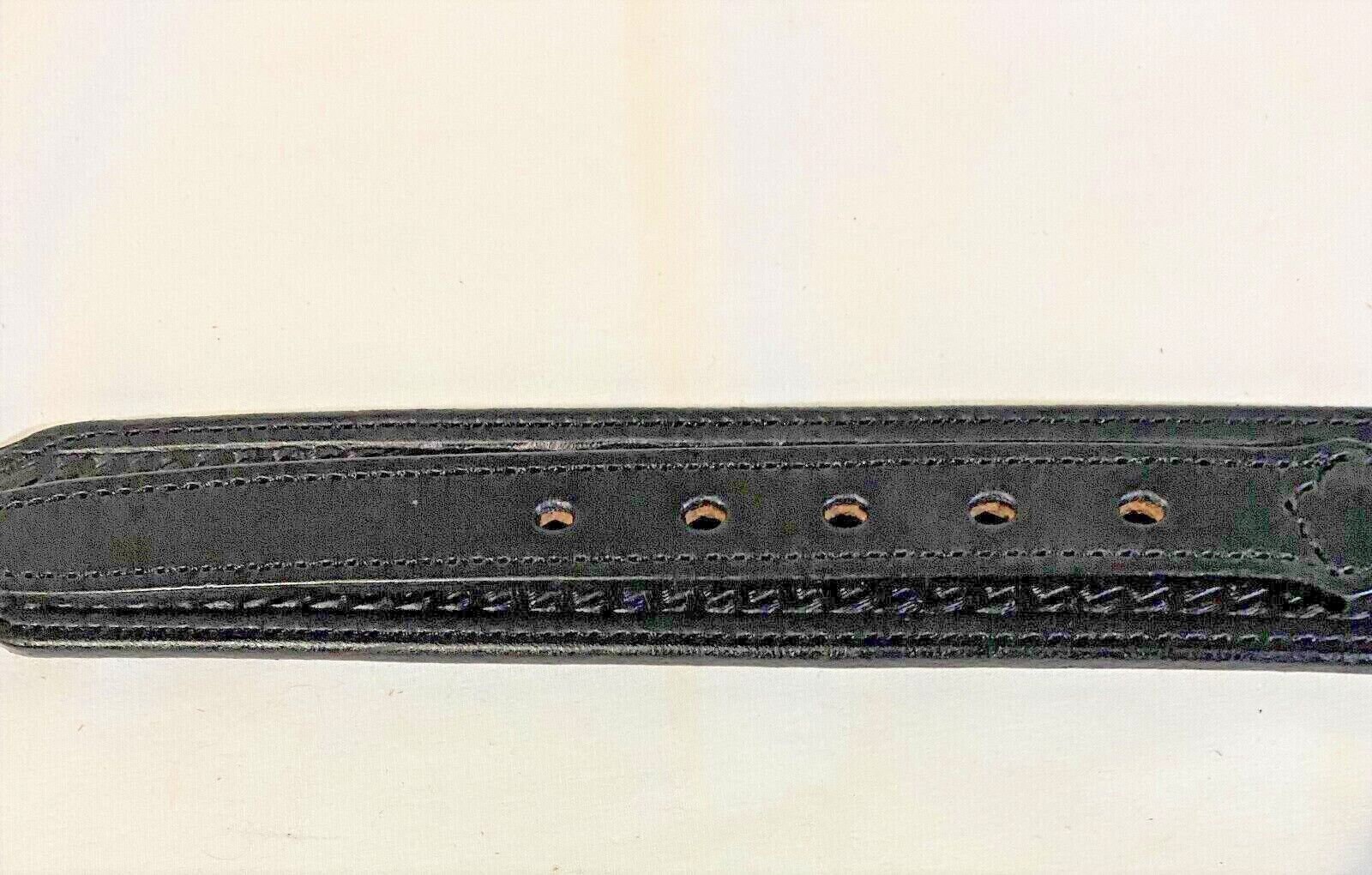 Men's Genuine Black Leather Ranger Style Belt Amish Hand - Etsy