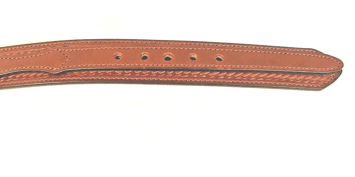 Men's Genuine Leather Ranger Style Belt Amish Hand Crafted in the USA ...