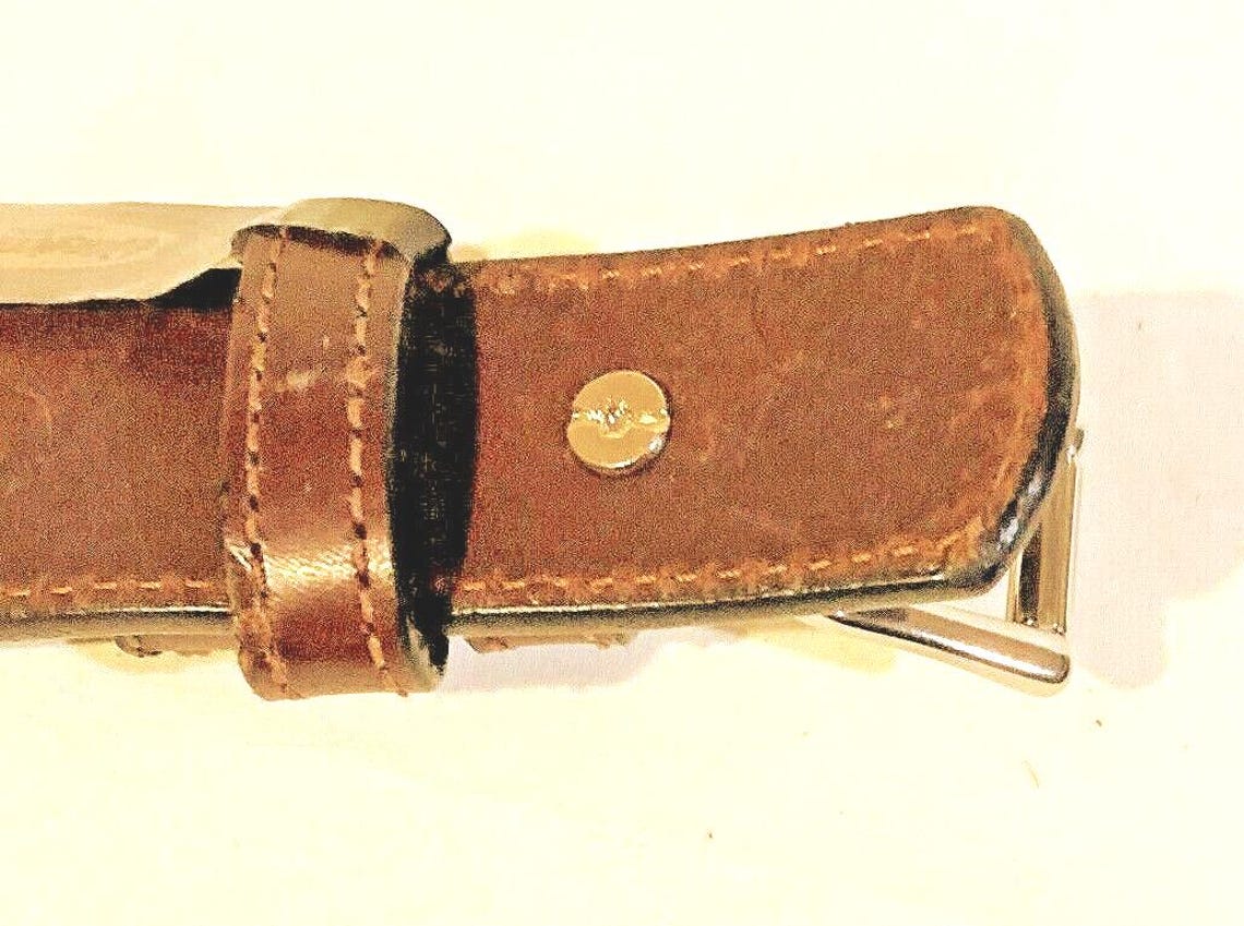Men's Genuine Brown Leather Ranger Style Belt Amish Crafted in USA - Etsy