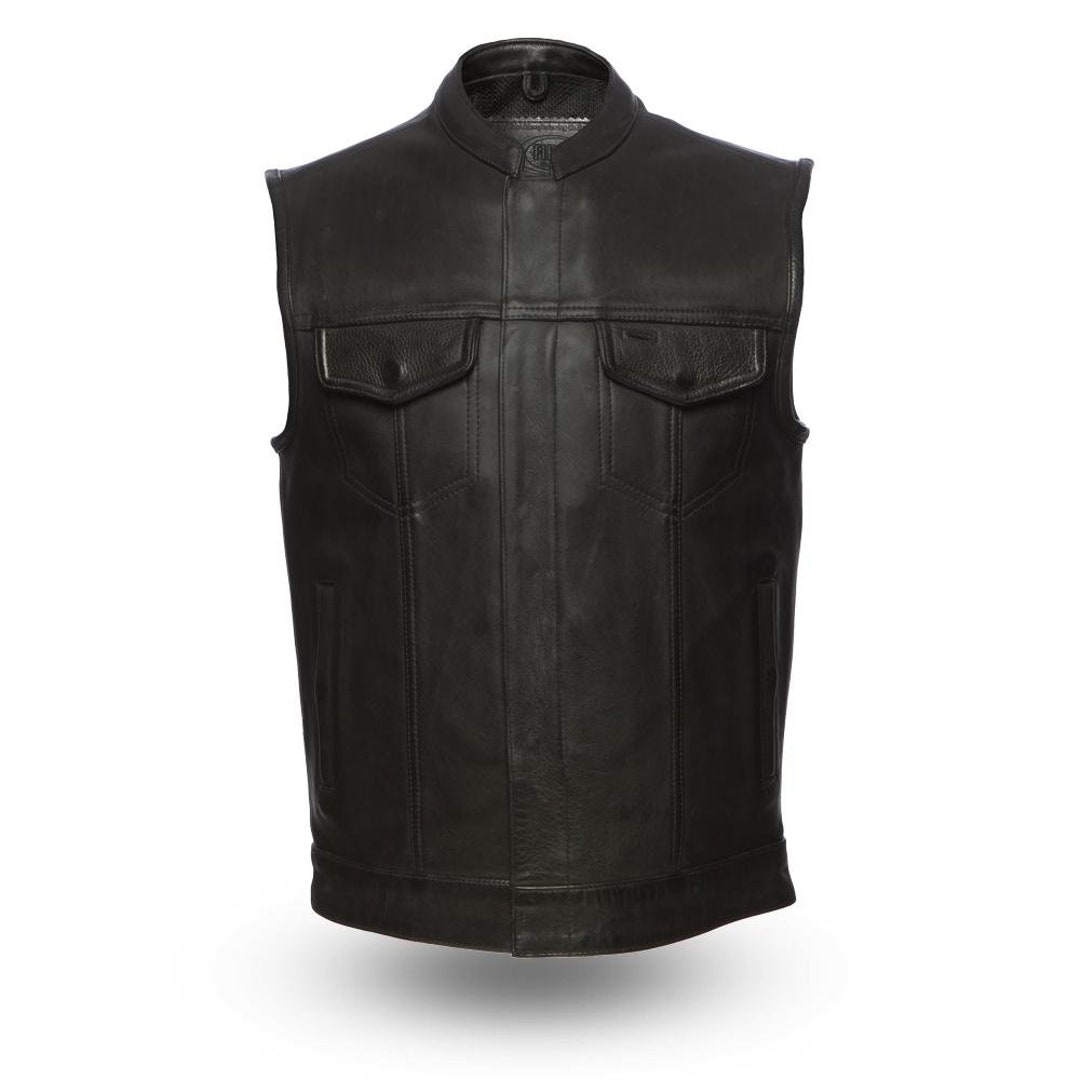 Lowrider Men's Motorcycle Leather Vest - Etsy