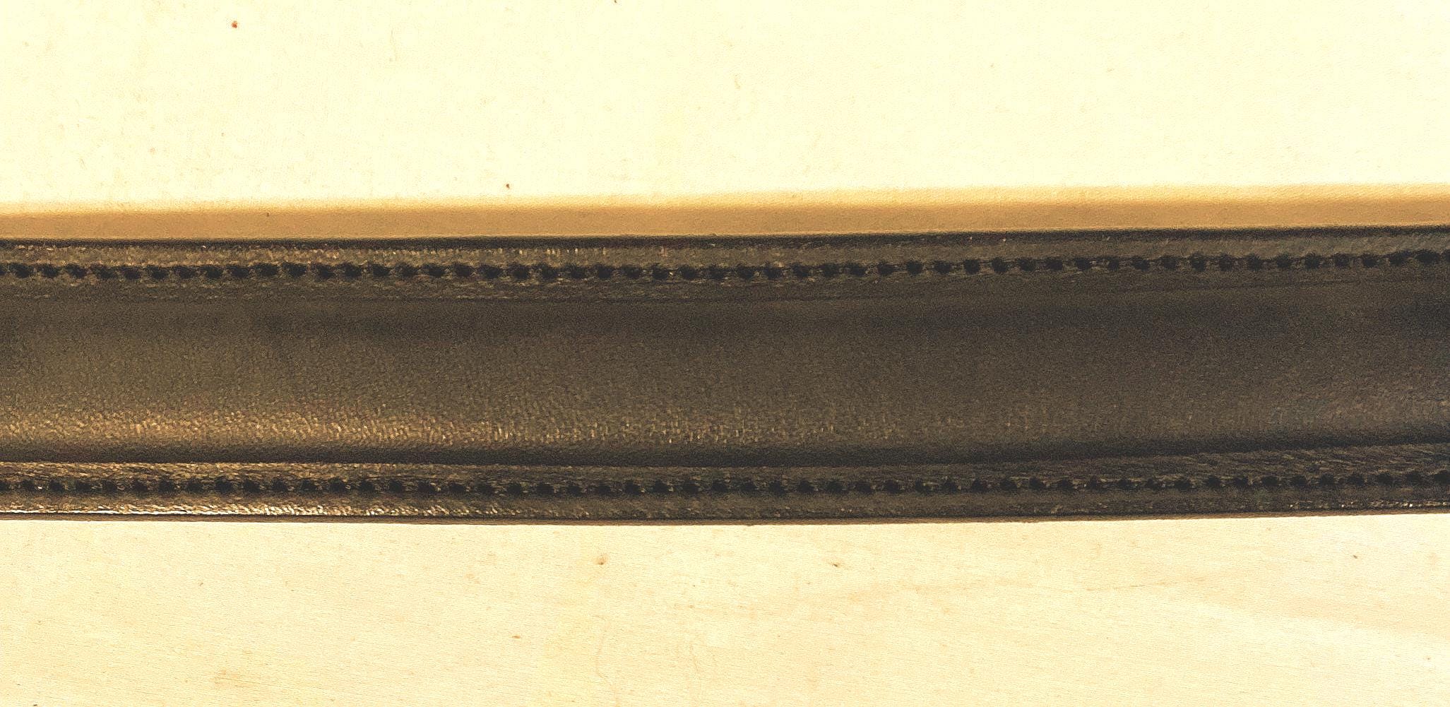 Men's Genuine Black Leather Ranger Style Belt Amish Hand Crafted Made ...