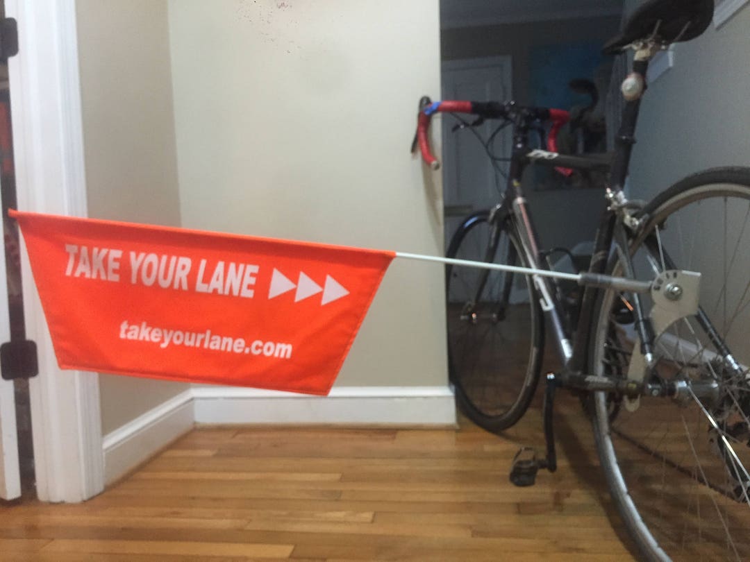 Take Your Lane Three-foot Adjustable Bike Safety Flag - Etsy