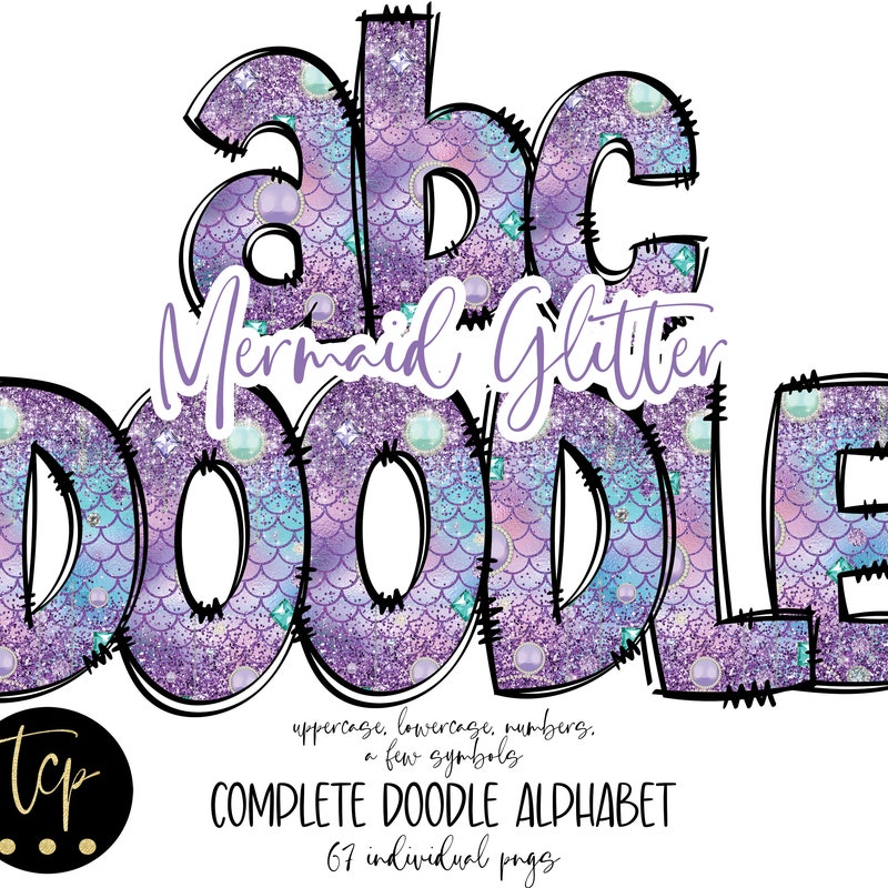 Mermaid Letters - Etsy