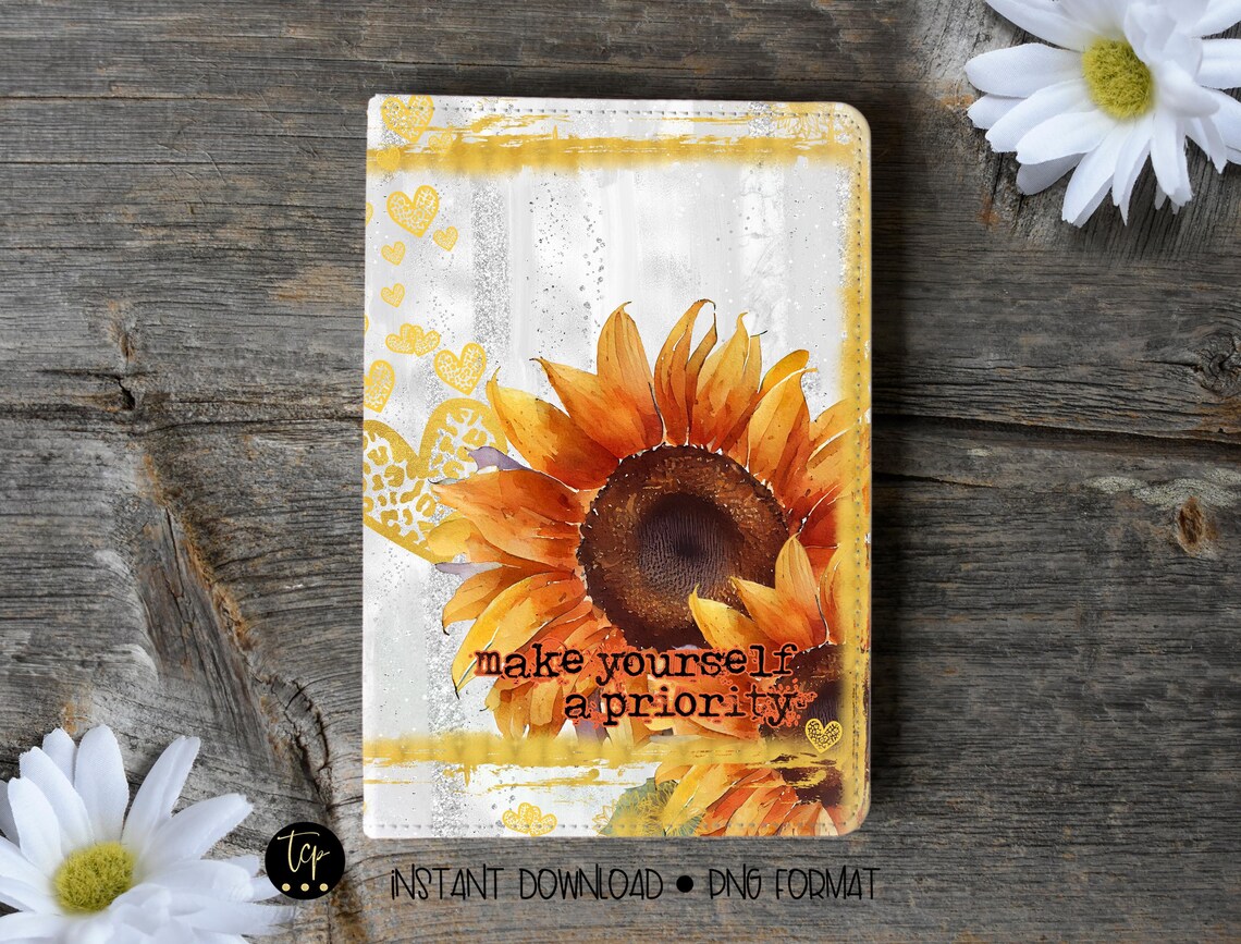 Sunflower Journal Cover Art: Printable PNG (digital Download) - Etsy