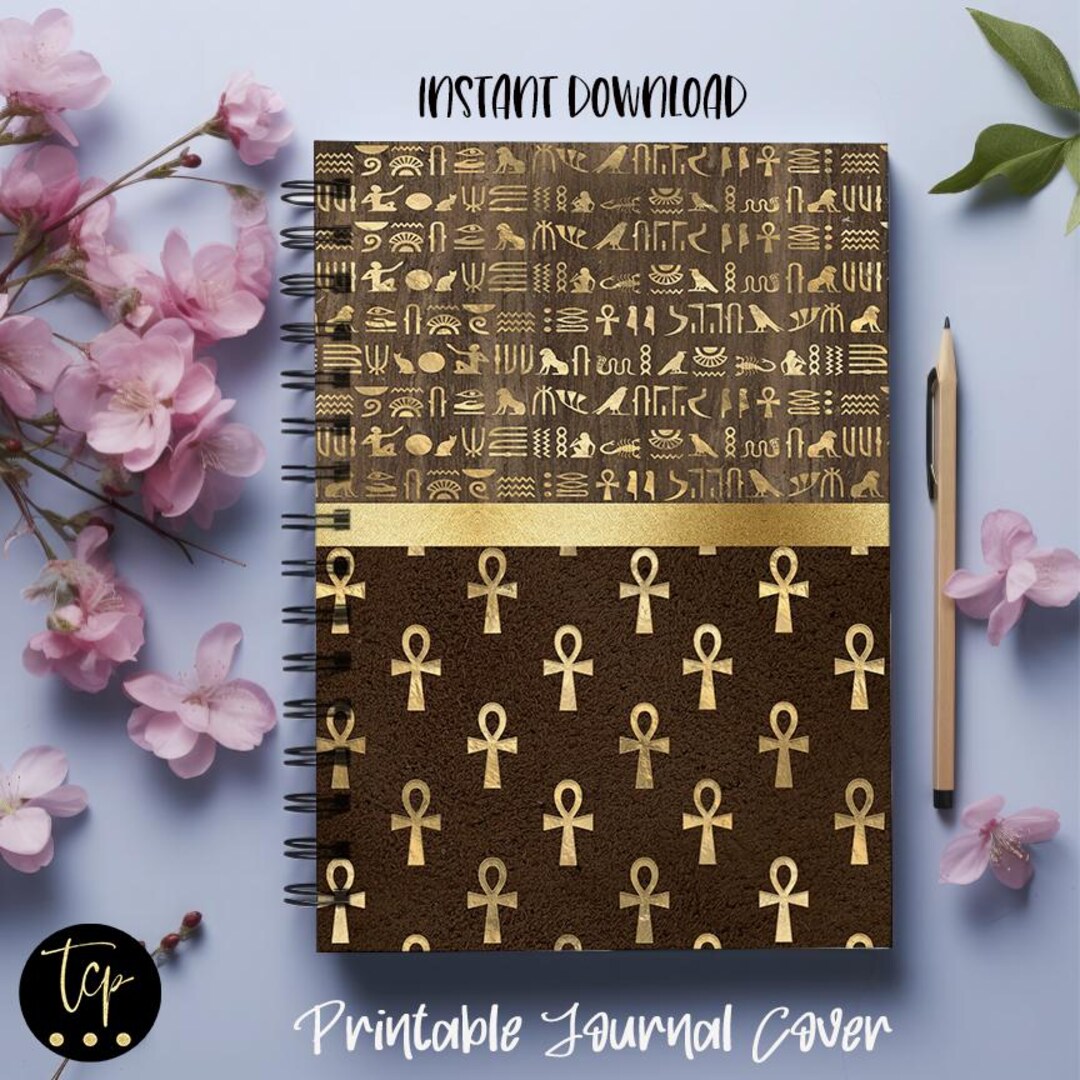 Ankh Printable Planner Cover, Notebook Cover, Journal Cover Art Png ...