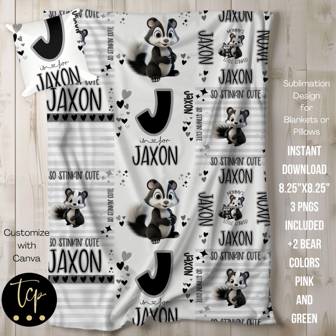 Little Stinker Cute Skunk Png, Sublimation Pngs (5) Designs, Baby ...