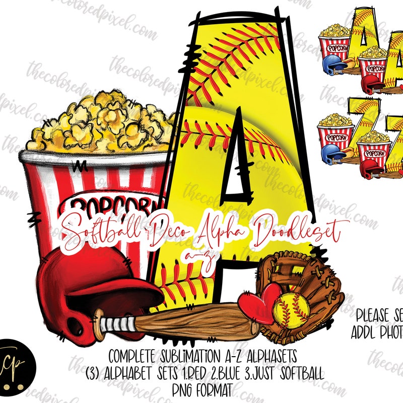 Softball Letters - Etsy