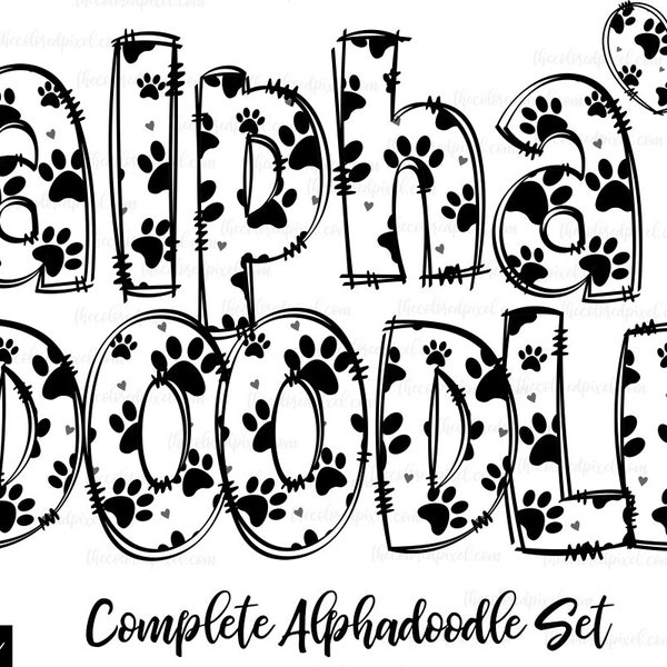Doodle Letters - Etsy