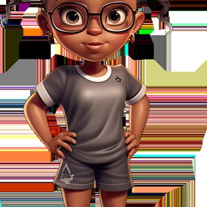 Little Black Girl Clipart, Black Soccer Kids Clipart, Soccer Girls ...