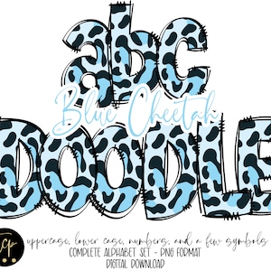 Doodle Letters PNG Alphabet Bundle, Hand Drawn Alpha Pack, Digital ...