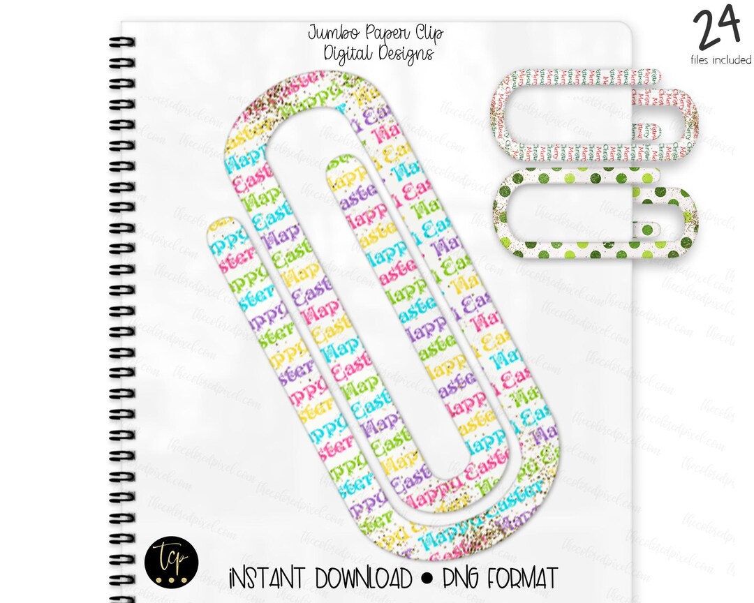 Holiday Paper Clip PNG Bundle: Jumbo Designs (digital Download) - Etsy