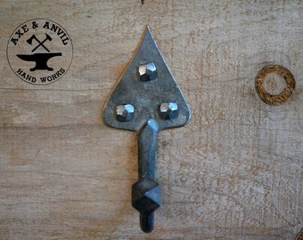 Hand Forged Gun Hooks Fancy Set of 2 | Etsy