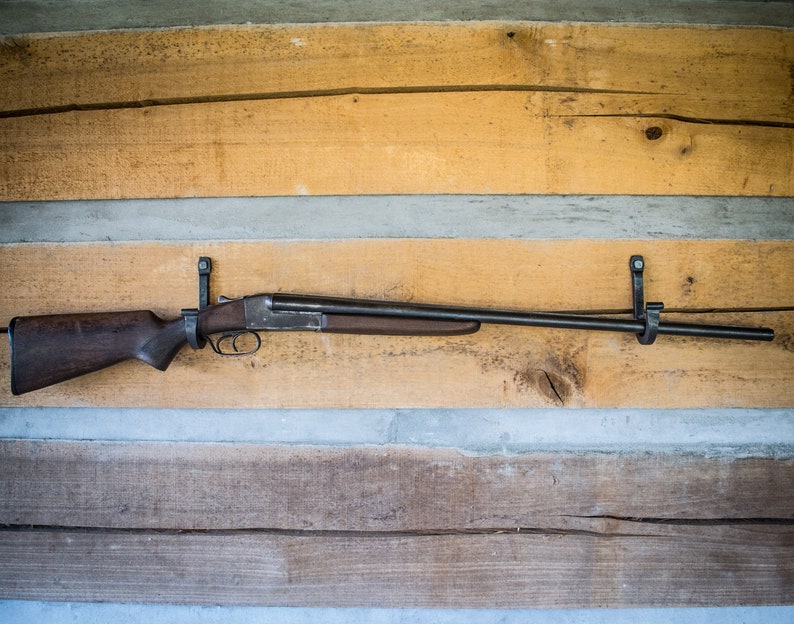 Hand Forged Gun Hooks Frontier Style Set of 2 - Etsy