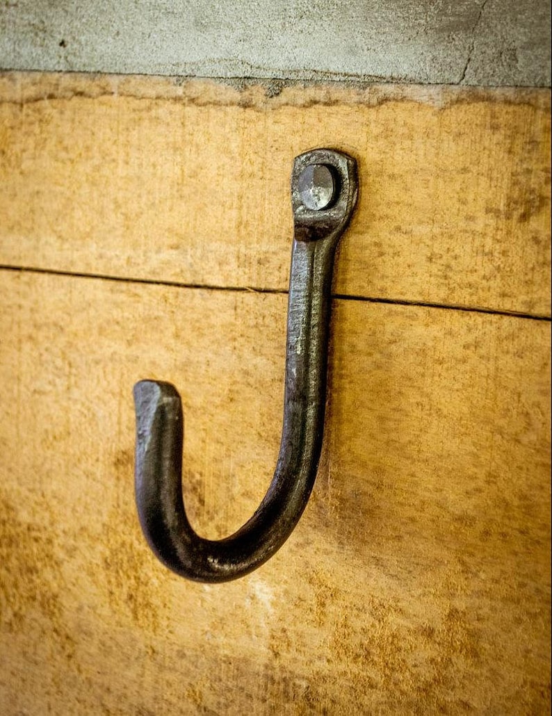 Hand Forged Gun Hooks Modern Style Set of 2 | Etsy