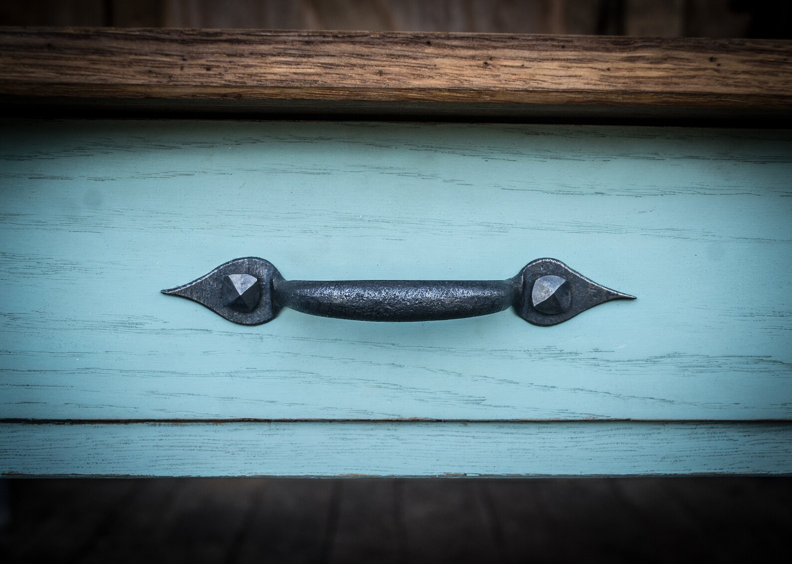 Hand Forged Drawer Pull or Cabinet Pull - Heart Style - Etsy