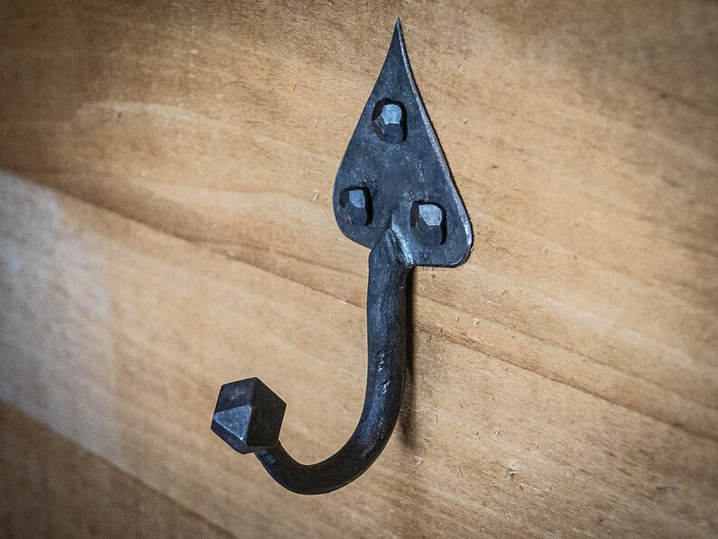 Hand Forged Diamond Spade Hook - Etsy