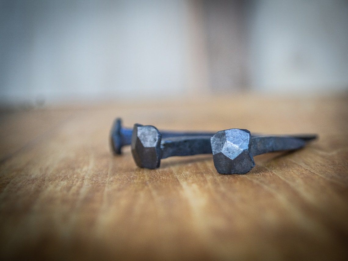 Hand Forged Colonial Nails Set of 2 | Etsy