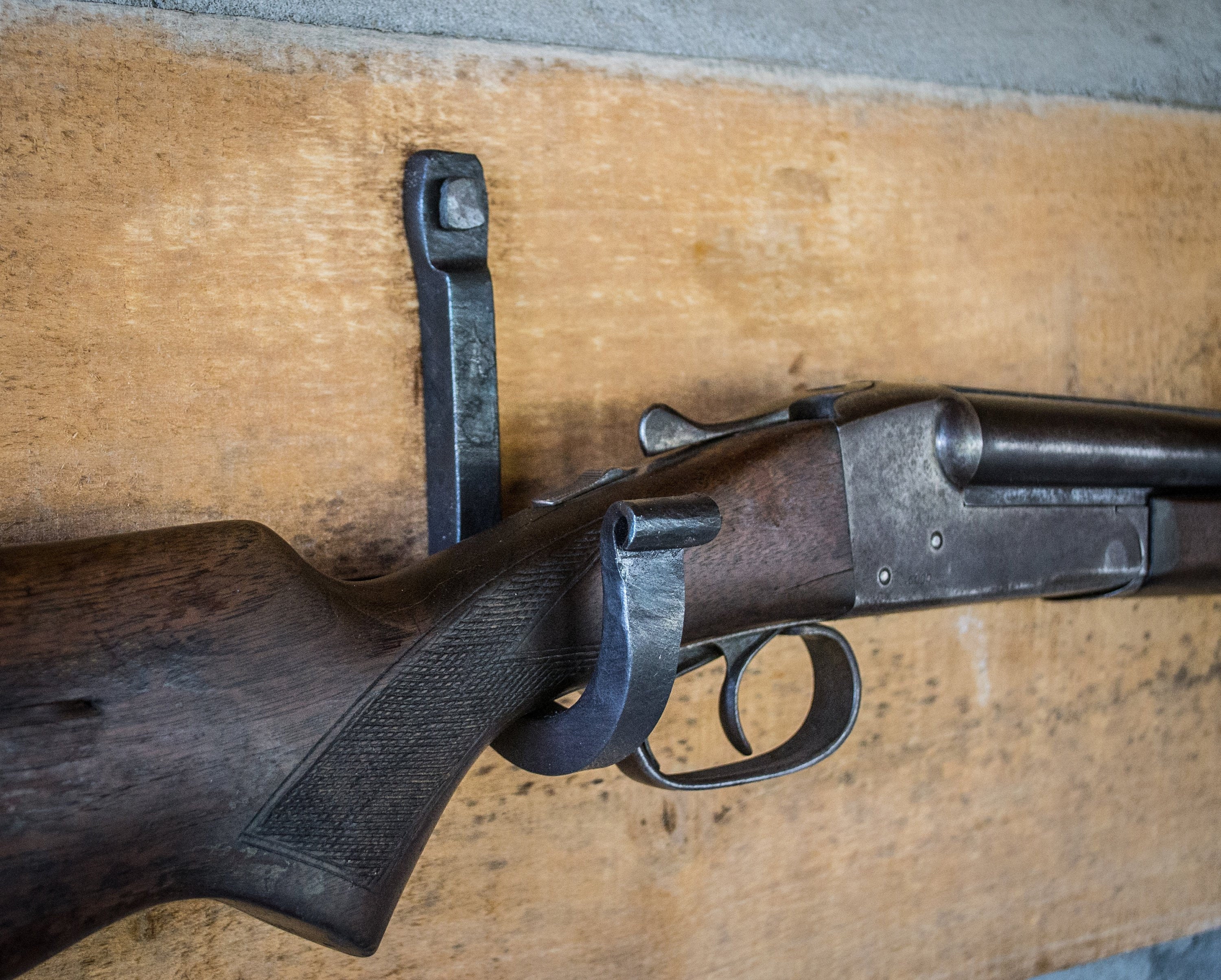 Hand Forged Gun Hooks Frontier Style Set of 2 | Etsy