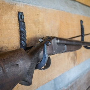 Hand Forged Gun Hooks, Fancy, Set of 2 - Etsy