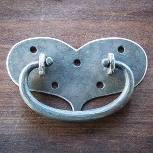 Hand Forged Chest Handles, Heart Plate, Set of 2 - Etsy