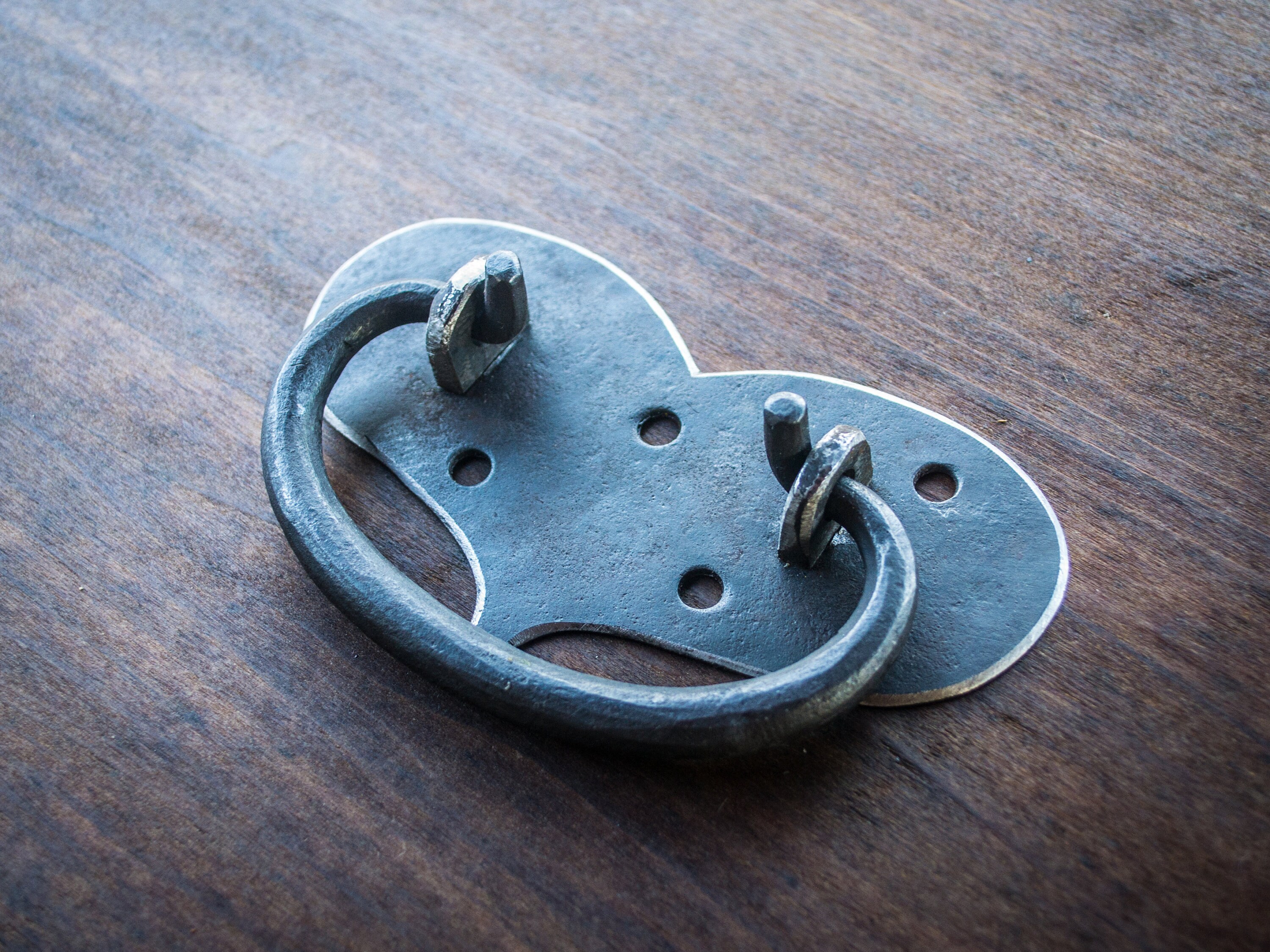 Hand Forged Chest Handles, Heart Plate, Set of 2 - Etsy