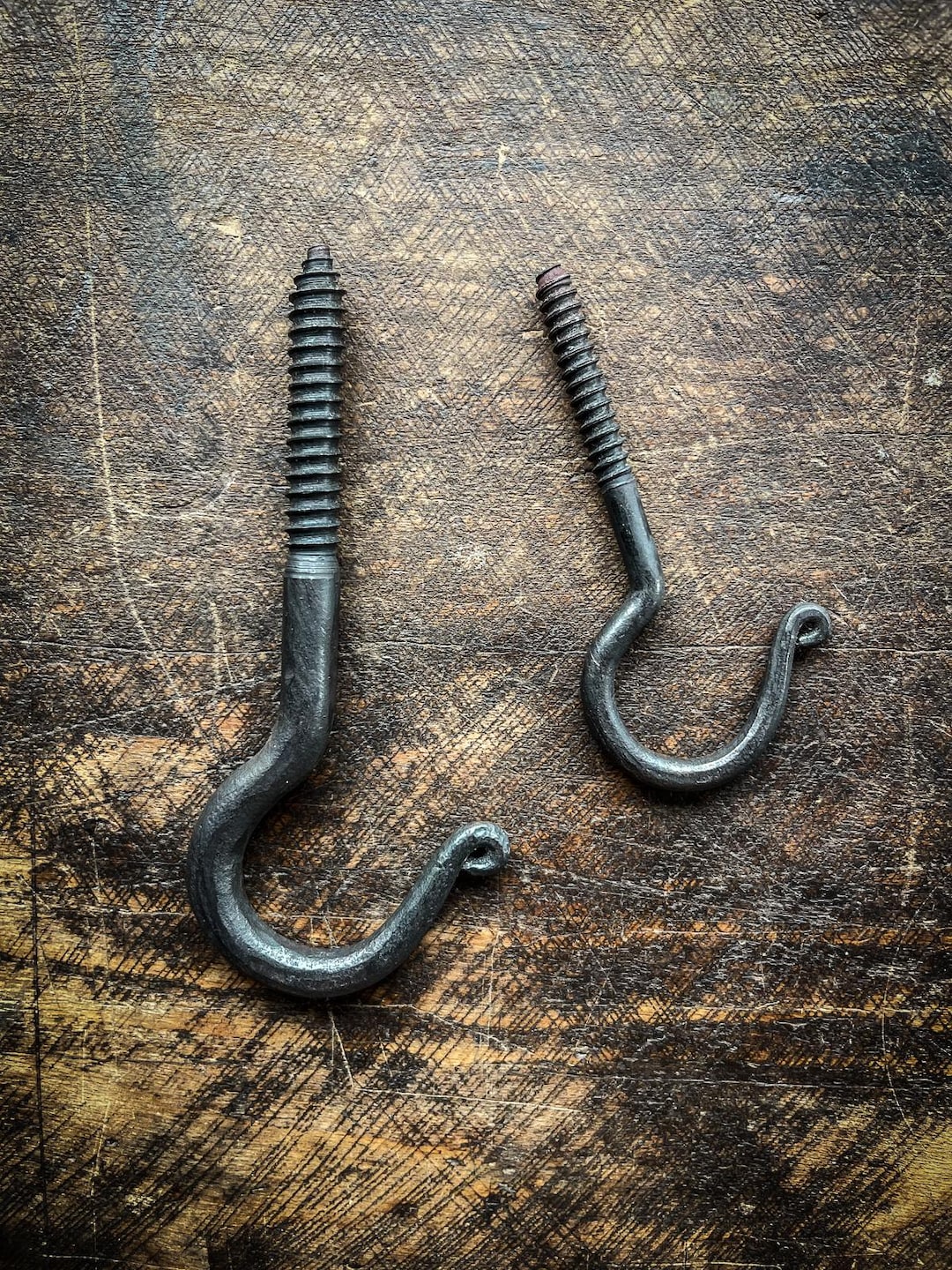 Hand Forged Threaded J Hook for Ceiling or Joist Mounting - Etsy