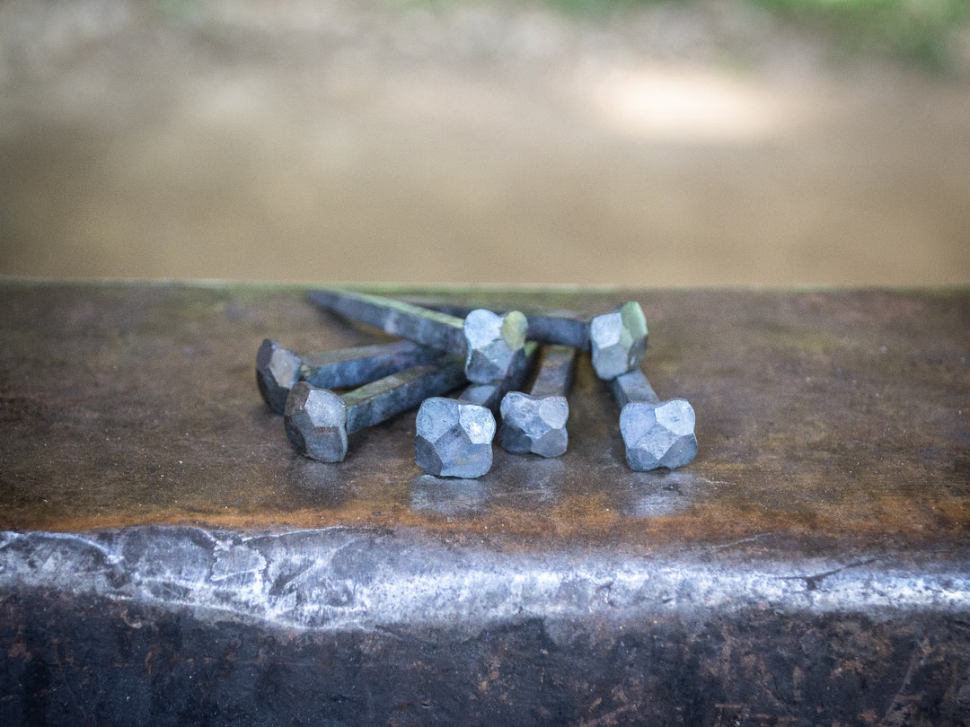 Hand Forged Colonial Nails, Set of 4 - Etsy