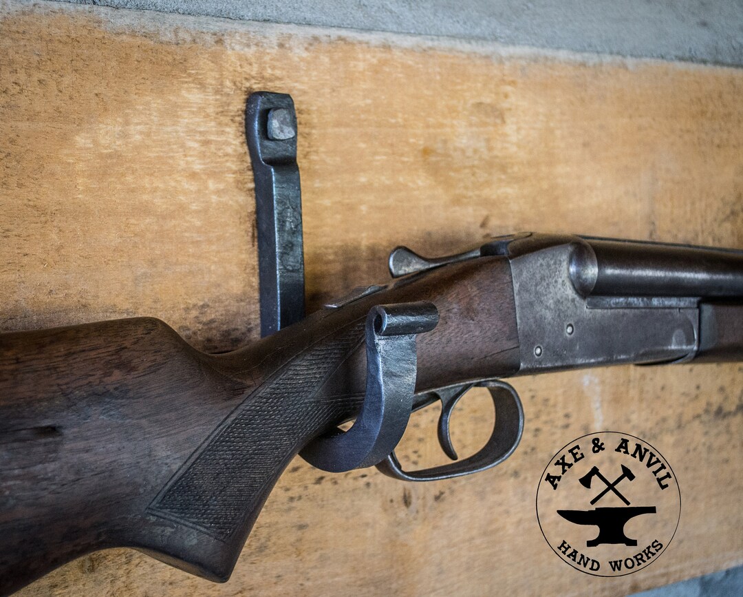 Hand Forged Gun Hooks, Frontier Style, Set of 2 - Etsy